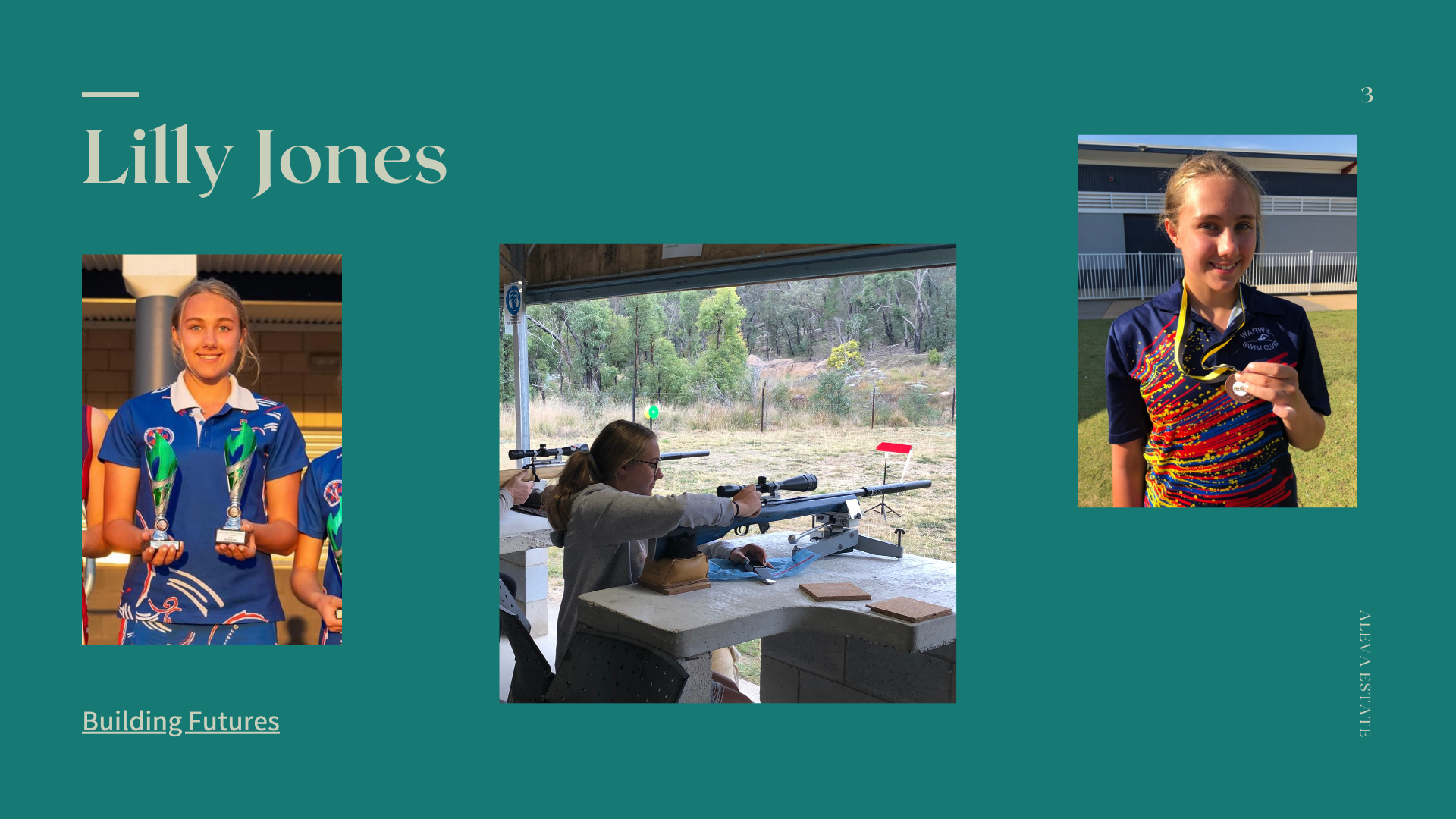 Terry Seirlis – Lilly Jones Building Futures Spotlight - Aleva Estate